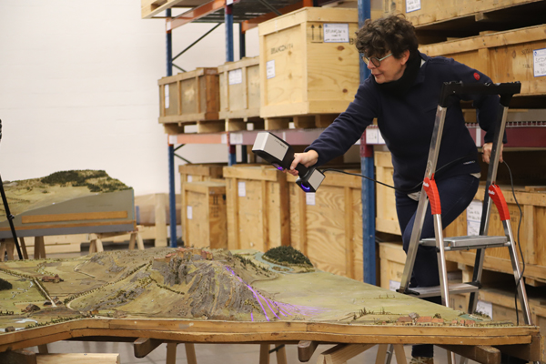 Le plan-relief du Château de Joux en 3D